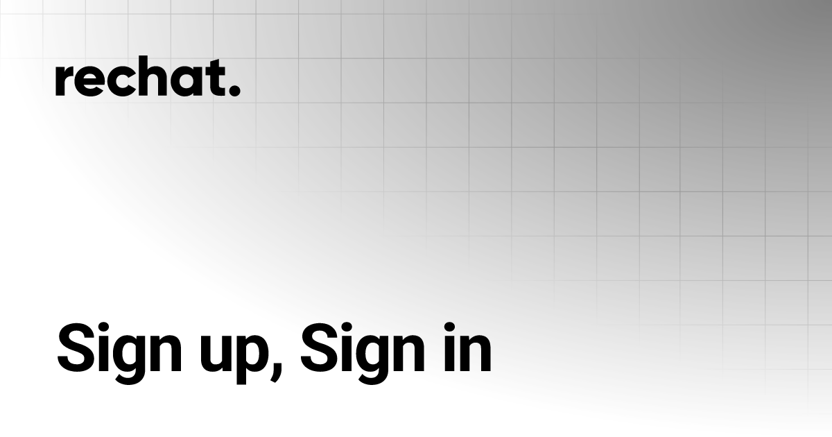 Sign up, Sign in | Rechat. Help Center